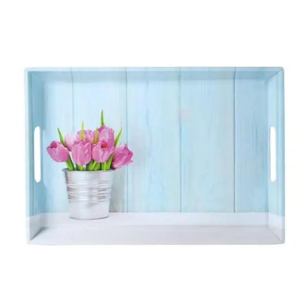 Poslužavnik 50x35x4.5cm Tulipani Kesper KSP77392
