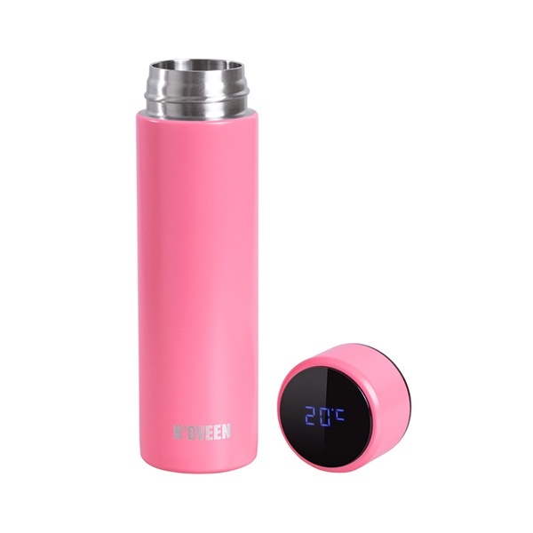 Termos boca LED 280ml mat roze Noveen NOTB2116