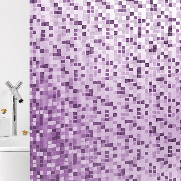 Zavese za kadu vinil Mosaico lilla, METALTEX 1275