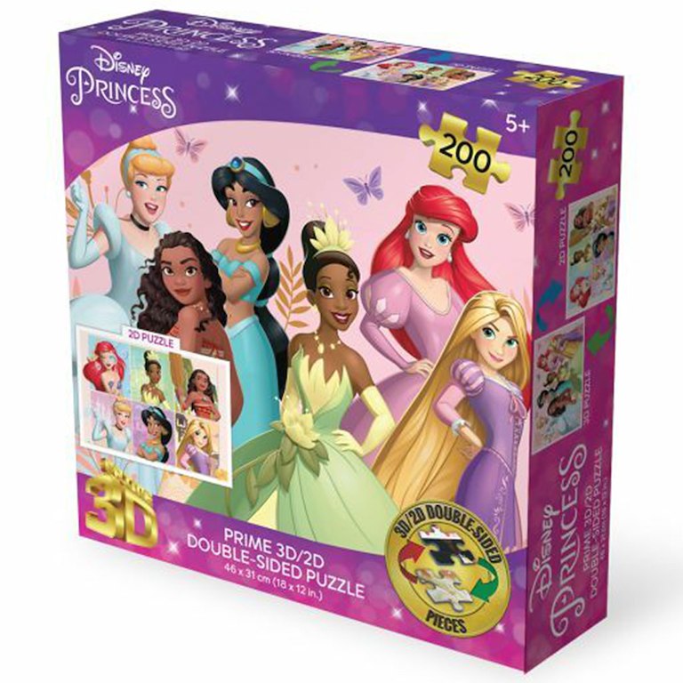 Prime 3D Puzzle 200pcs Disney Princess 46x31cm 114/37550