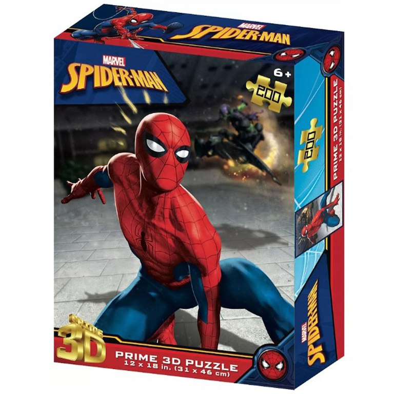 Prime 3D Puzzle 200pcs Spiderman 31x46cm 114/33352