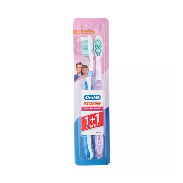 Četkica za zube 3DEffect Delicate White Medium 1+1 gratis Oral-B 500213
