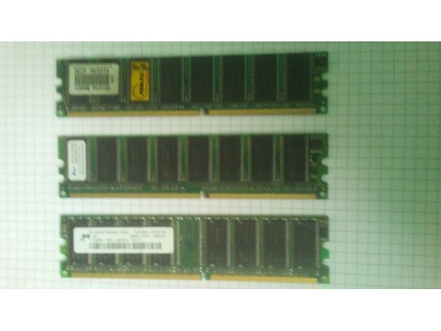 3X DDR Ram 256mb