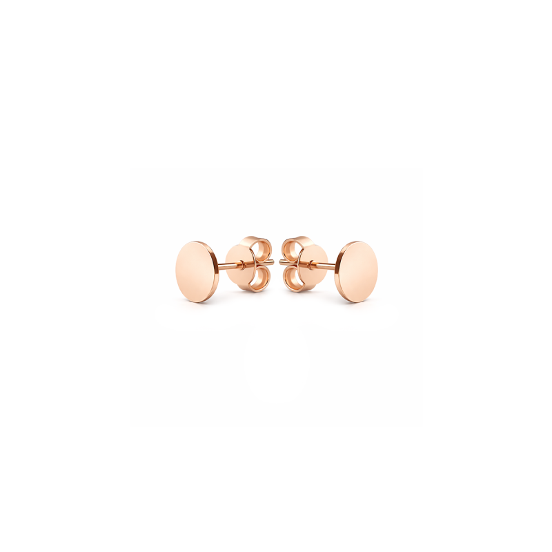EARRINGS CIRCLE IN 14KT ROSE GOLD