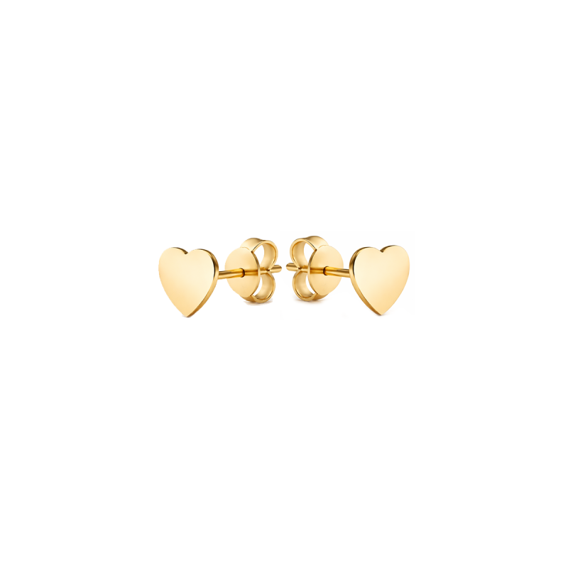 EARRINGS LOVE IN 14KT YELLOW GOLD