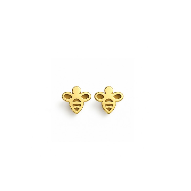 EARRINGS BEE IN 14KT YELLOW GOLD