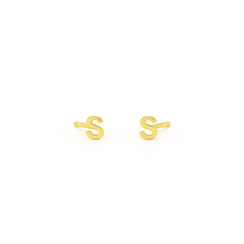 EARRINGS MINI MINI LETTER S