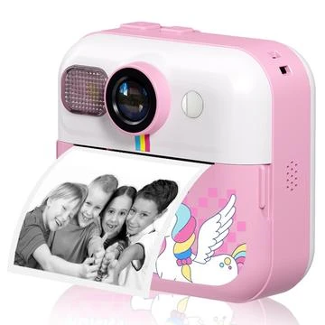 CP02 KIDS HD DIGITAL CAMERA WITH THERMAL PRINTER & 32GB TF CARD (OPEN BOX - BULK SATISFACTORY) - PINK