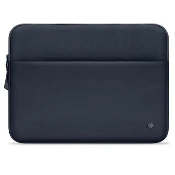 TECH-PROTECT LAPTOP SLEEVE WITH ACCESSORY POCKET - 13"-14" - NAVY BLUE