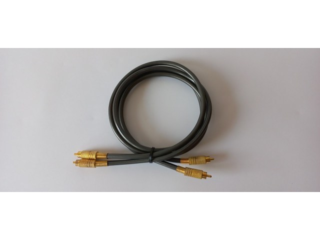 SKORO NOV! GOLD audio kabl 2xRCA na 2xRCA 1 metra