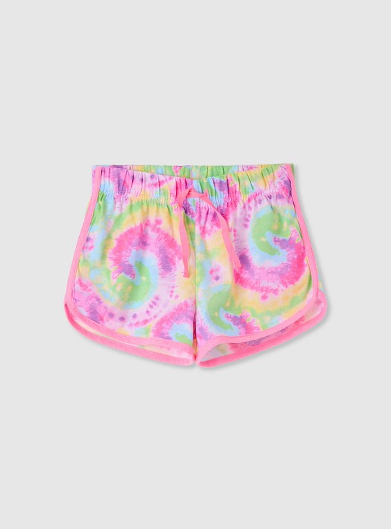Šorts trenerka tie-dye - Var morsko svetlozelena