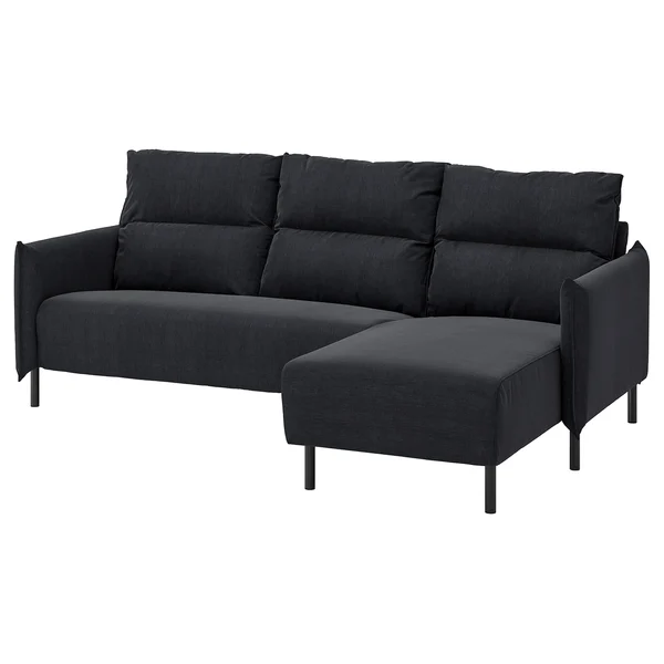 Sofa trosed s lenjivcem, Saxemara crno-plava
