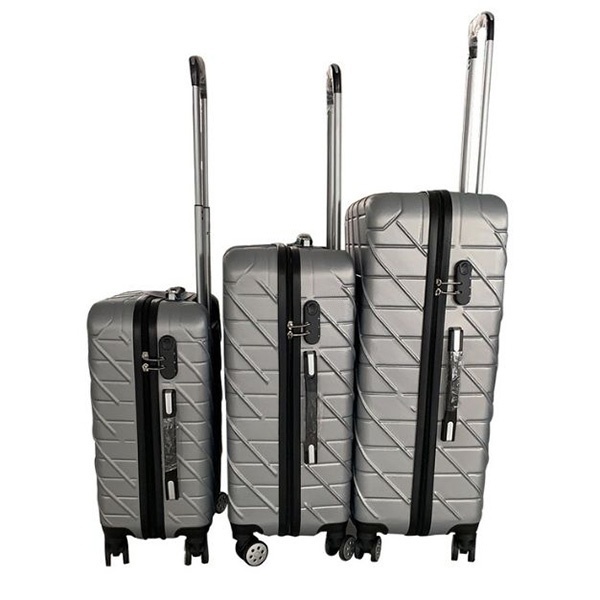 Set kofera 55/66/76 srebrni Global Traveller 925776