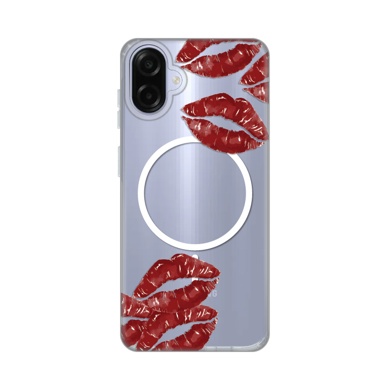 Zastitna maska (futrola) print Magsafe - Samsung A075F Galaxy A07 Kisses
