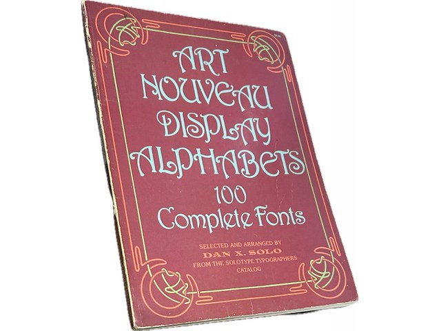 Art nouveau display alphabets 100 complete fonts