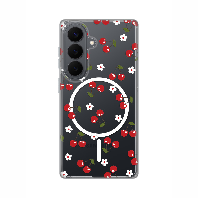 Zastitna maska (futrola) print Magsafe - Samsung S941 Galaxy S26 Cute Cherries