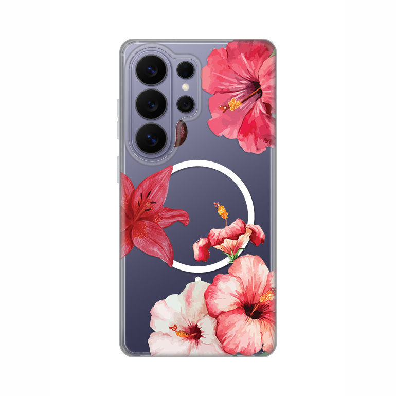 Zastitna maska (futrola) print Magsafe - Samsung S948 Galaxy S26 Ultra Hibiscus
