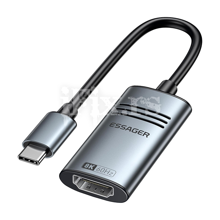 Adapter USB-C muski na HDMI zenski 8K@60Hz Essager EZJ8K60-MX0G-Z