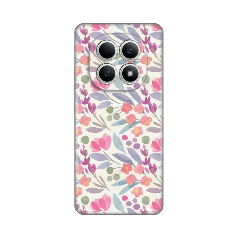 Zastitna silikonska maska (futrola) PRINT - Xiaomi Redmi Note 15 5G Watercolor Flowers
