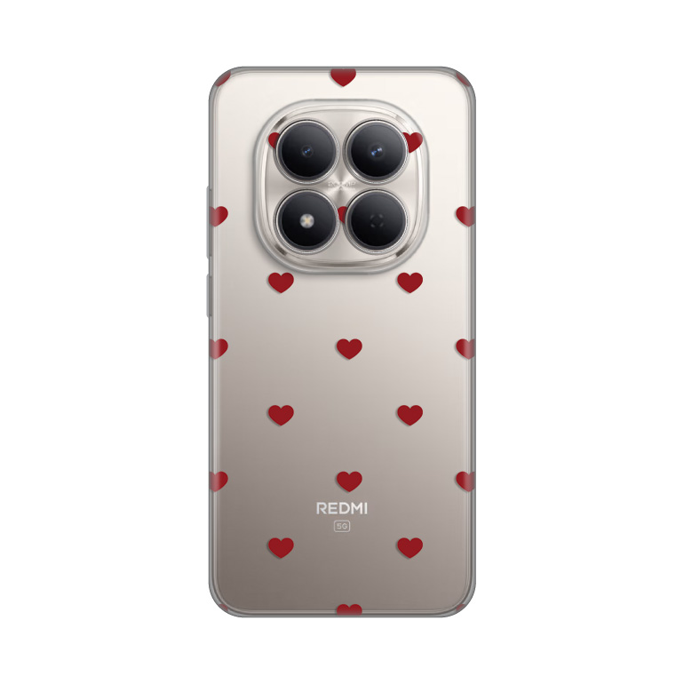 Zastitna silikonska maska (futrola) PRINT - Xiaomi Redmi Note 15 Pro Plus 5G Red Hearts