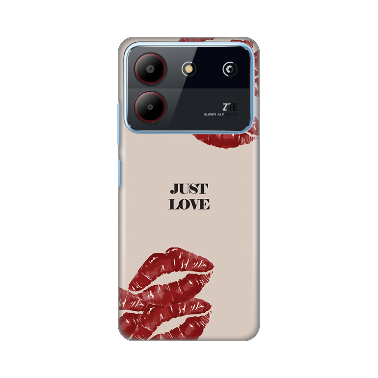 Zastitna ultra tanka (skin) maska / futrola PRINT - ZTE Blade A54 Just Love