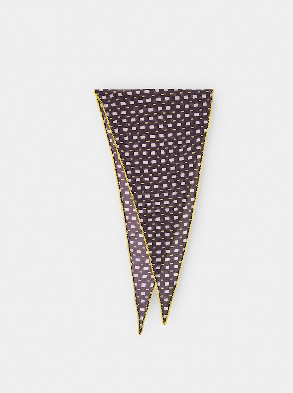 TRIANGULAR PRINTED SCARF WITH 100% COTTON