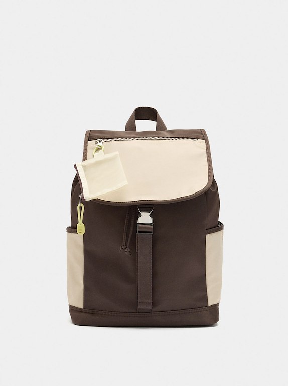 COLOUR BLOCK NYLON BACKPACK FOR 15" LAPTOP