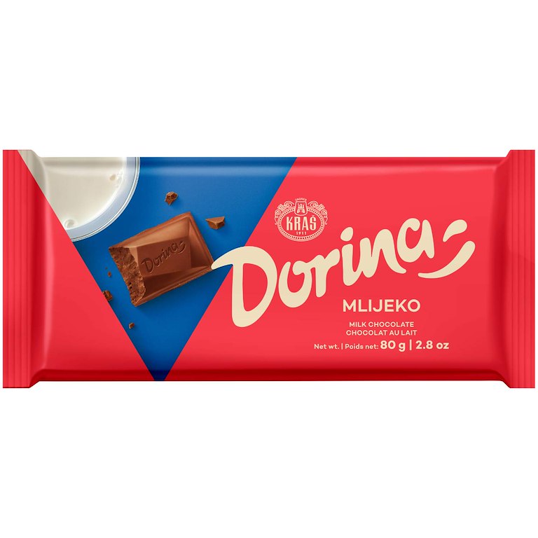 Dorina mlečna čokolada 80g