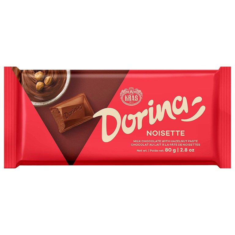 Dorina čokolada noisette 80g dorina
