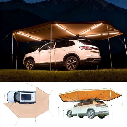 Tenda Sa LED Svetlima Za Auto SUV Kamion 10,9m2