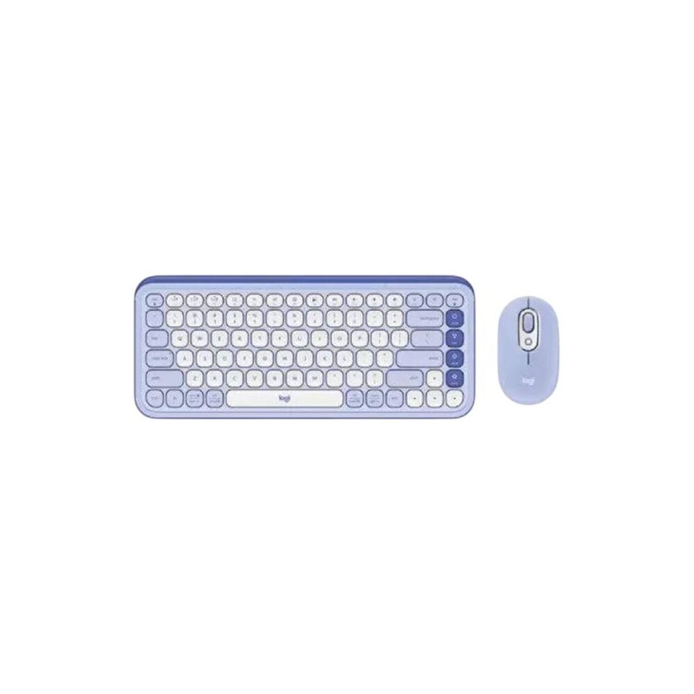 Logitech Set tastatura i miš POP-ICON-COMBO - Ljubičasti