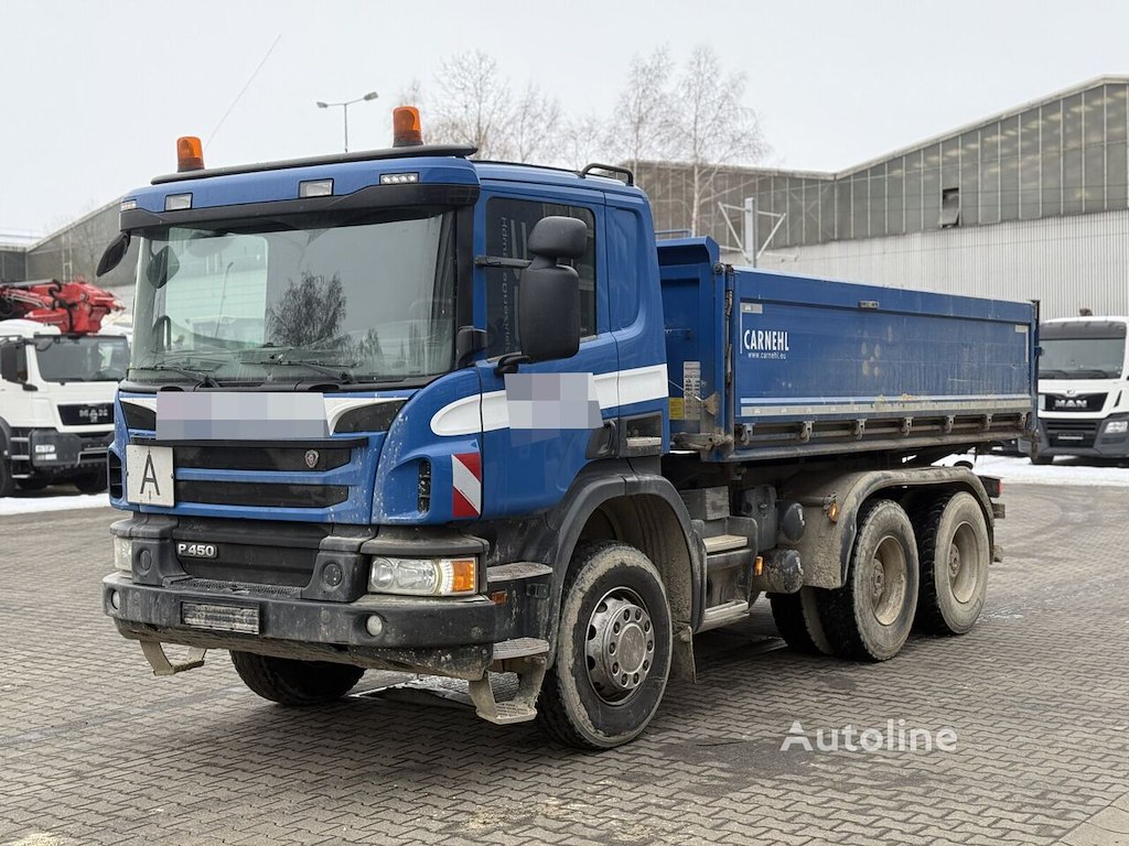 Scania P 450 6x4 EURO6 WYWROTKA TRÓJSTRONNA kiper