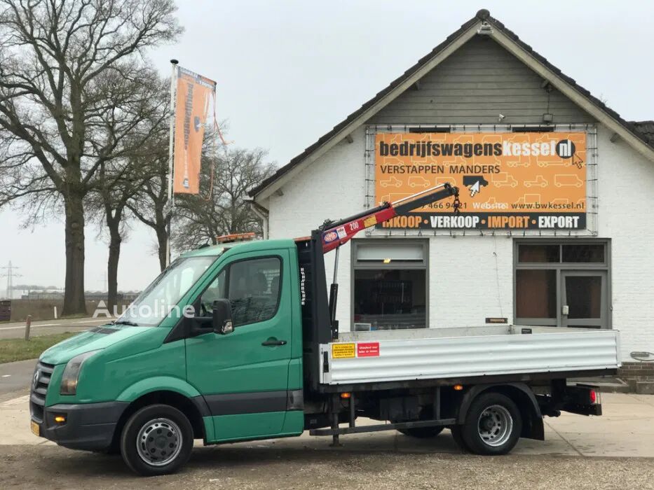 Volkswagen Crafter 2.5 TDI 80 kW Euro 5 Open Laadbak Kraan DL kamion s ravnom platformom < 3.5t