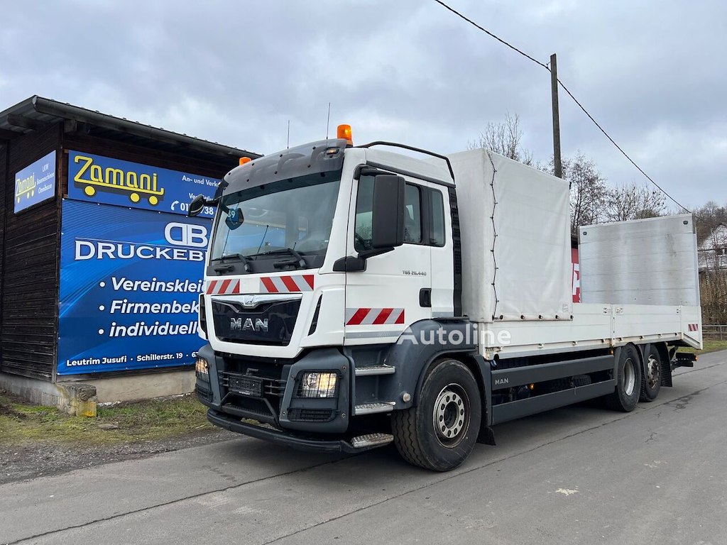 MAN TGS 26.440/Baumaschinentransport/6x2/1 Hand kamion s ravnom platformom