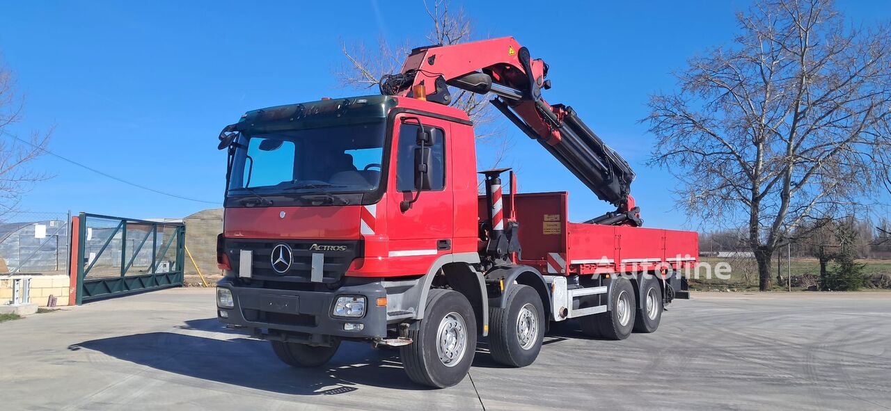 Mercedes-Benz 4144 PALFINGER PK 72002 + JIB 8×4 kamion s ravnom platformom