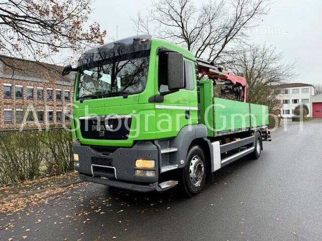 MAN TGS 18.360 Fassi F145AS22 Baustoff/Eu5 kamion s ravnom platformom