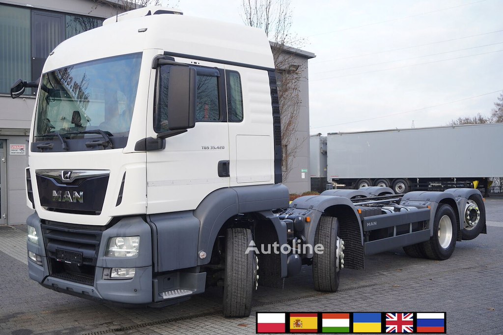 MAN TGS 35.420 8x2 / Chassis 6.4 m / 3 steered axles / 3 units kamion šasija