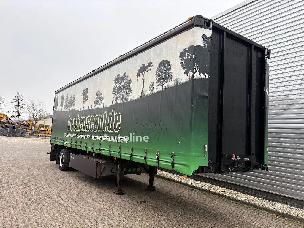 Netam-Fruehauf ONCRK 22110 / ZEPRO 2500 kg laadklep / STUURAS / HARDHOUTEN VLOE poluprikolica sa kliznom ceradom