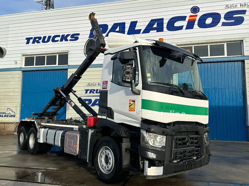 Renault C430 portacontenedor de gancho kamion rol kiper