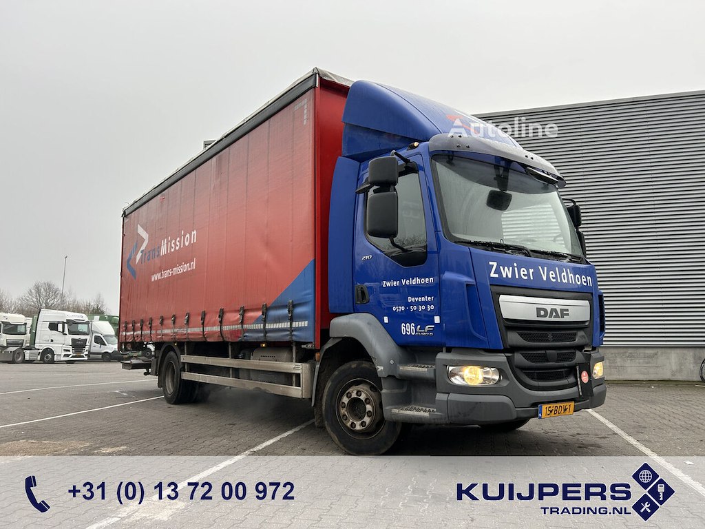 DAF LF 210 FA / Turbo Problems / 502 dkm kamion sa klizna zavesa cerada