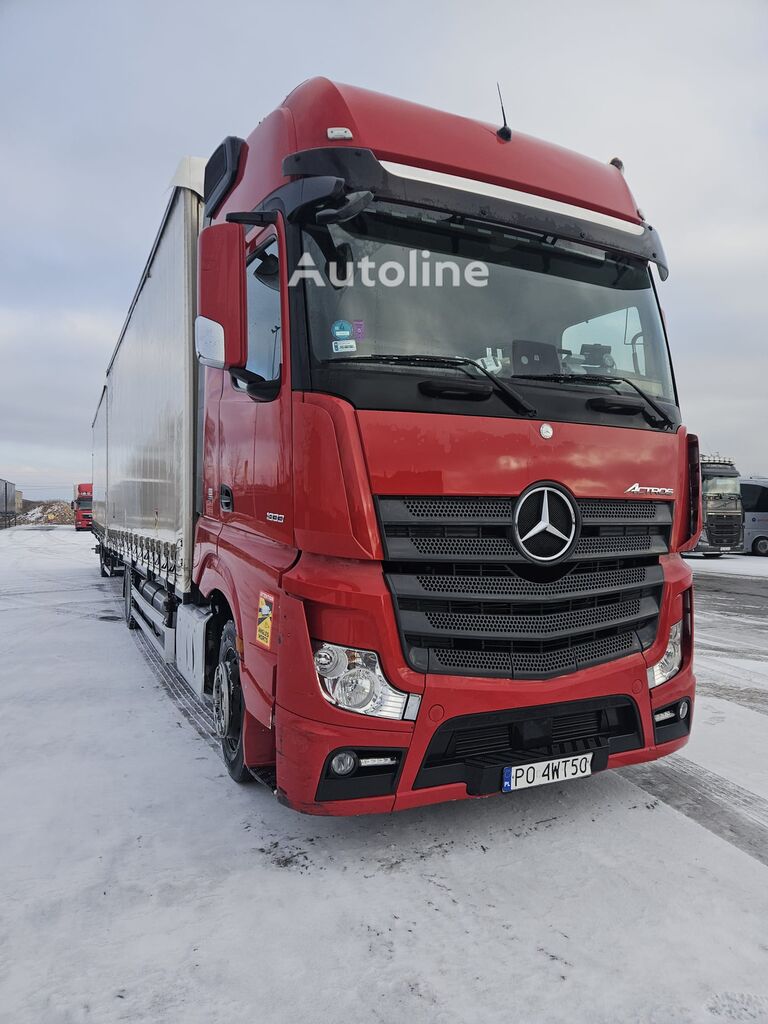 Mercedes-Benz Actros 1833 kamion sa klizna zavesa cerada + prikolica sa kliznom ceradom