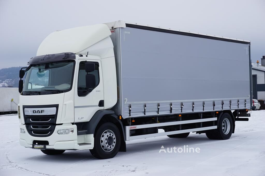 DAF LF / 290 / E 6 / FIRANKA + WINDA / ŁAD. 9 970 KG / 19 PALET kamion sa klizna zavesa cerada