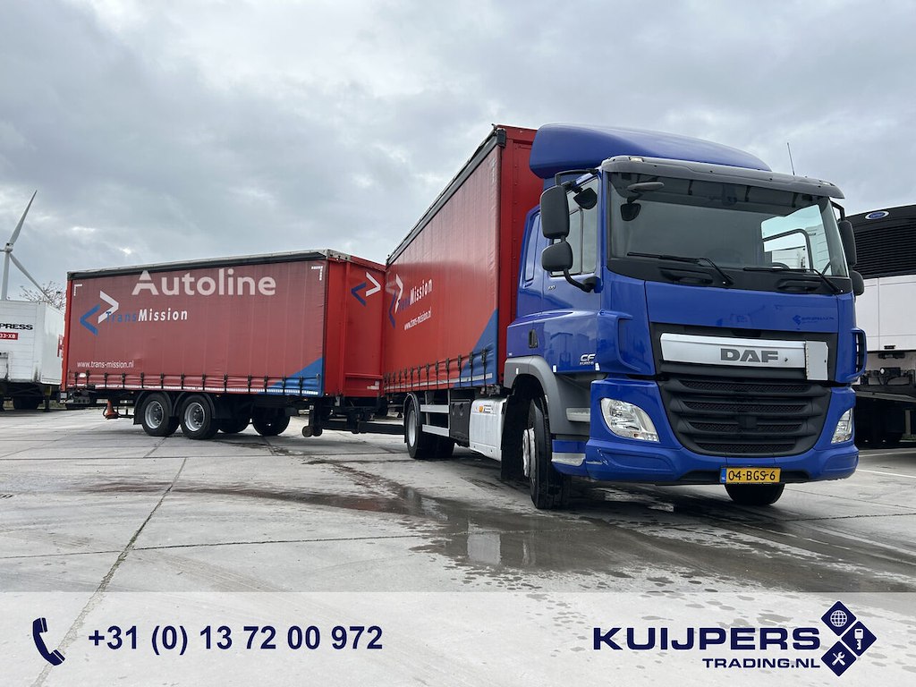 DAF CF 370 FA + Pacton MXD 218 / Curtainside Combi kamion sa klizna zavesa cerada