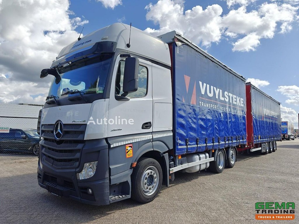 Mercedes-Benz Actros 2645 6x2 Gigaspace Euro6 + 3-axle trailer - 115m³ volume kamion sa klizna zavesa cerada + prikolica sa kliznom ceradom