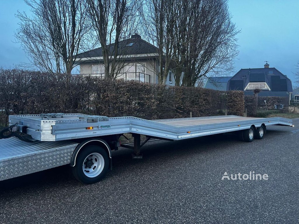 Veldhuizen P47-2 Aluminium Autotransporter BE oplegger 12.8 meter , poluprikolica sa niskom platformom