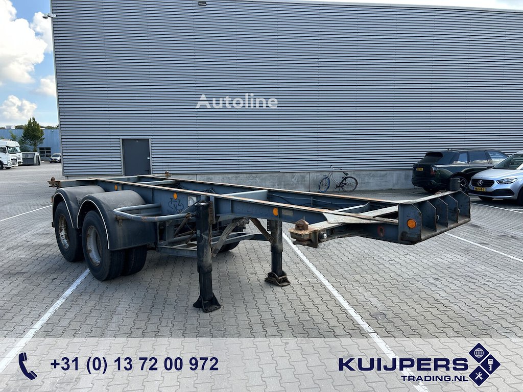 Fruehauf ED 24 / 2 as Blad - Spring / Container 20 FT poluprikolica za prevoz kontejnera