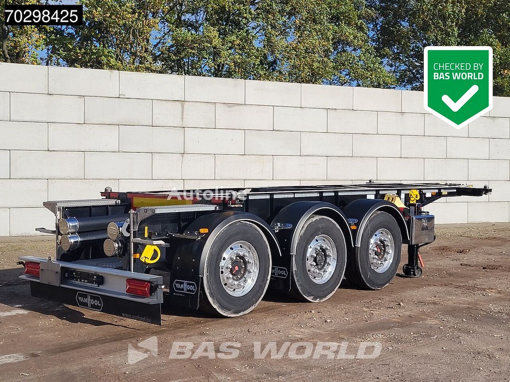 Van Hool 3 axles Liftachse ADR 20ft poluprikolica za prevoz kontejnera