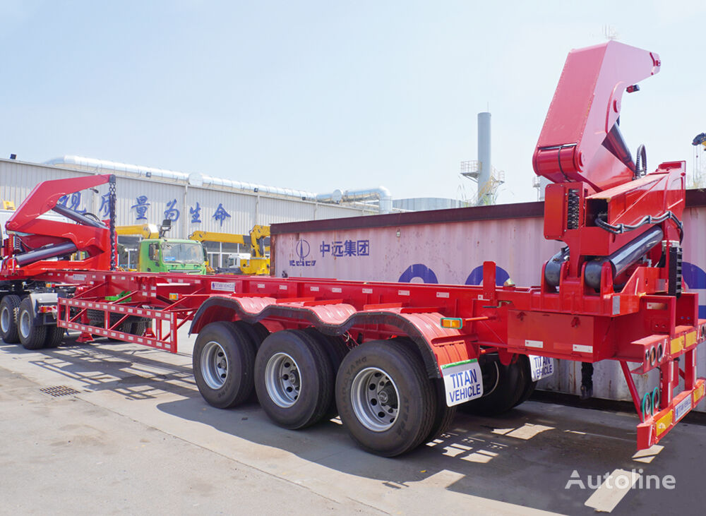 Nova Titan 40 foot Side Lifter Crane Container Trailer Crane poluprikolica za prevoz kontejnera