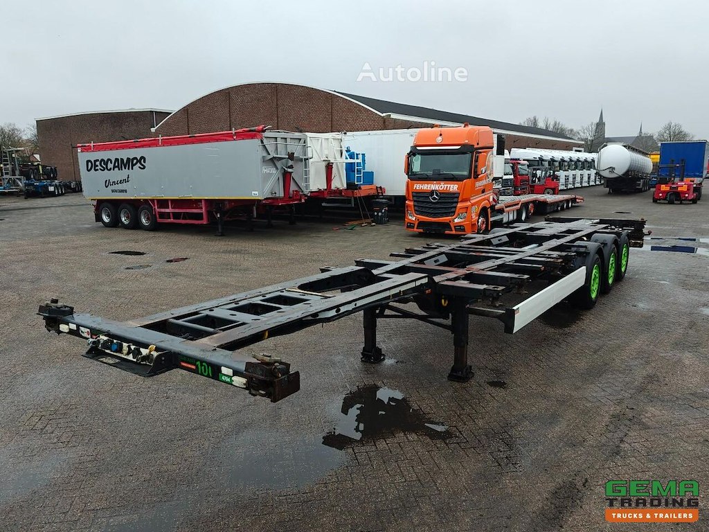 Krone SD 3-axle JOST - Lift axle - Disc brakes - Rear slider - 20/30/4 poluprikolica za prevoz kontejnera