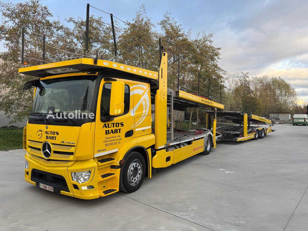 Prodaje se Mercedes-Benz Actros autotransporter na aukciji + prikolica autotransportera
